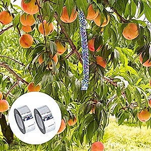 Cabilock 2Pcs Bird Tape Ribbon Tape Double Sided Reflective Tape Garden Backyard Reflective Tape for Protecting Plant
