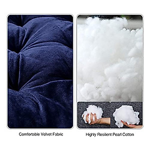 REDCAMP Chaise Lounge Chair Cushion for Patio Furniture, Thicker Soft Comfortable Zero Gravity Chair Pad for Outdoor Indoor Home Office, Blue 65"x21"