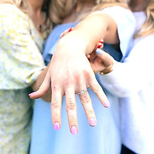 Clara Pucci 1.50 ct Asscher Cut Solitaire Moissanite Engagement Wedding Bridal Promise Anniversary Ring 18K Rose Gold Size 5.75