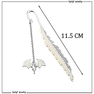 Gzrlyf Bat Bookmark Luminous Bookmarks Bat Gifts for Book Lover Bookworm Gifts Bat Lover Gifts (Luminous Bookmark)