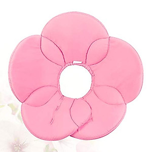 POPETPOP Pet Recovery Collar - Adjustable Dog Cat Cone Collar Soft Elizabethan Protective Collars Dog Cones After Surgery for Cat and Puppy (Pink)