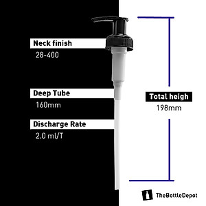 The Bottle Depot - 6 Pack - 16 oz Glass Bottle with Black Lotion Pump - Black Frosted - 28-400 Neck Finish - Boston Round Bottles - UV Rays Protection