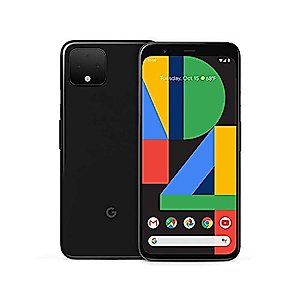Unlocked Google Pixel 4 - 64GB - Just Black - GA01187-US (Renewed)