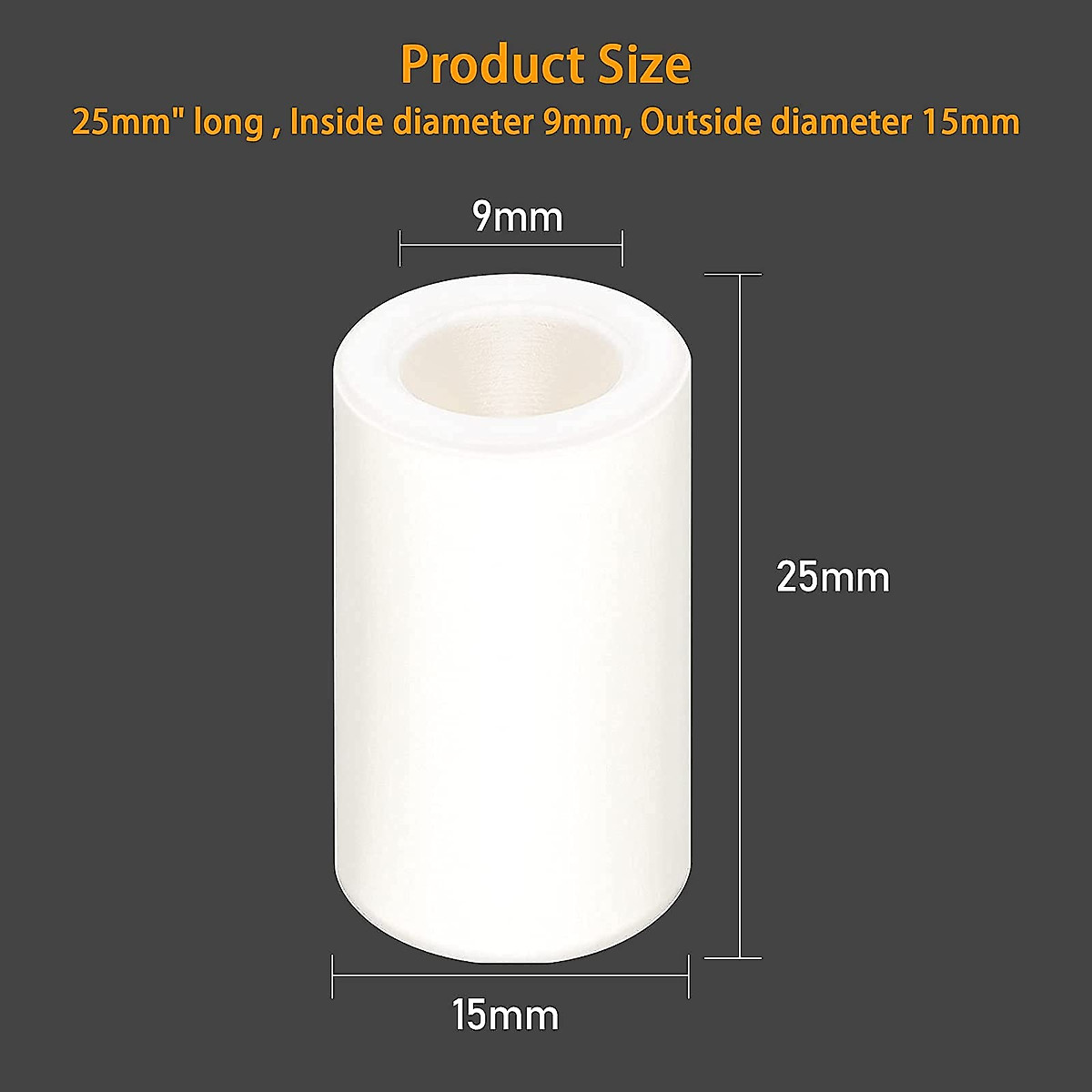 CASTNOO Interpump Piston Ceramic 15mm 51040009 For TP Pumps Interpump TT WW Series(15x25x9 mm)
