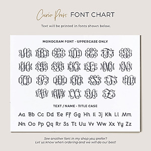 Monogrammed Personalized Preppy Girls or Womens FOLDED NOTECARD Stationery, Custom Card and Envelope Set - VINE MONOGRAM FOLD