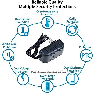 HISPD AC/DC Adapter Compatible with VTech Dect 6.0 Cordless Phone Main Base DS6151 DS6101 DS6511 DS6641 DS6670 DS6671 DS6751 DS6421 DS6472 DS6401 DS6501 DS6101 (NOT fit Extra handset Cradle.)