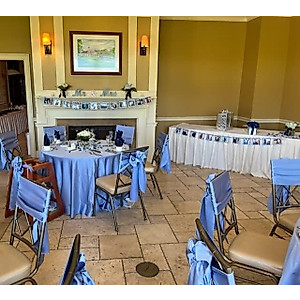 Dusty Blue Party Decorations,Photo String,Bridal Shower Decorations Dusty Blue,Birthday Photo Banner,Engagement r,Bridal Show Decor