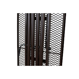 Household Essentials Steel Top Long Ironing Board with Iron Rest | Natural Cover and Bronze Finish | 14" x 54" Iron Surface