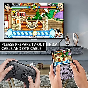 Anbêrnic RG35XX Handheld Emulator Pocket Retro Handheld Game Console, 3.5 Inch IPS Screen Linux System Built-in 64G TF Card 5474 Classic Games Support HDMI TV Output (Transparent Purple1)