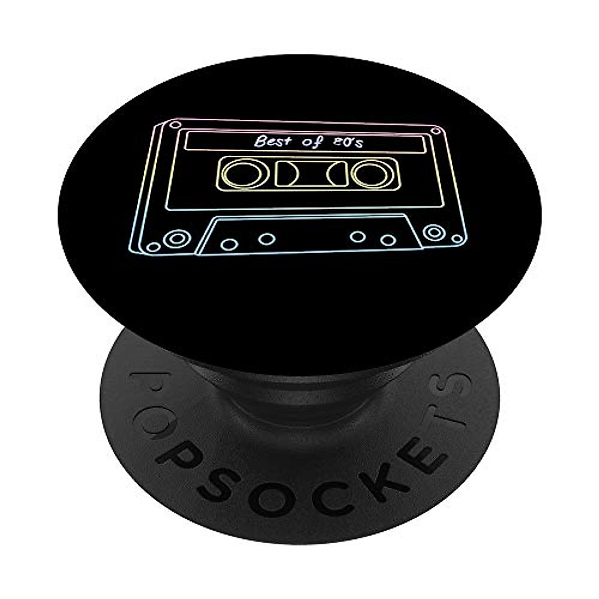 Mix Tape 80s Retro Cassette 80s Vintage Music PopSockets PopGrip: Swappable Grip for Phones & Tablets