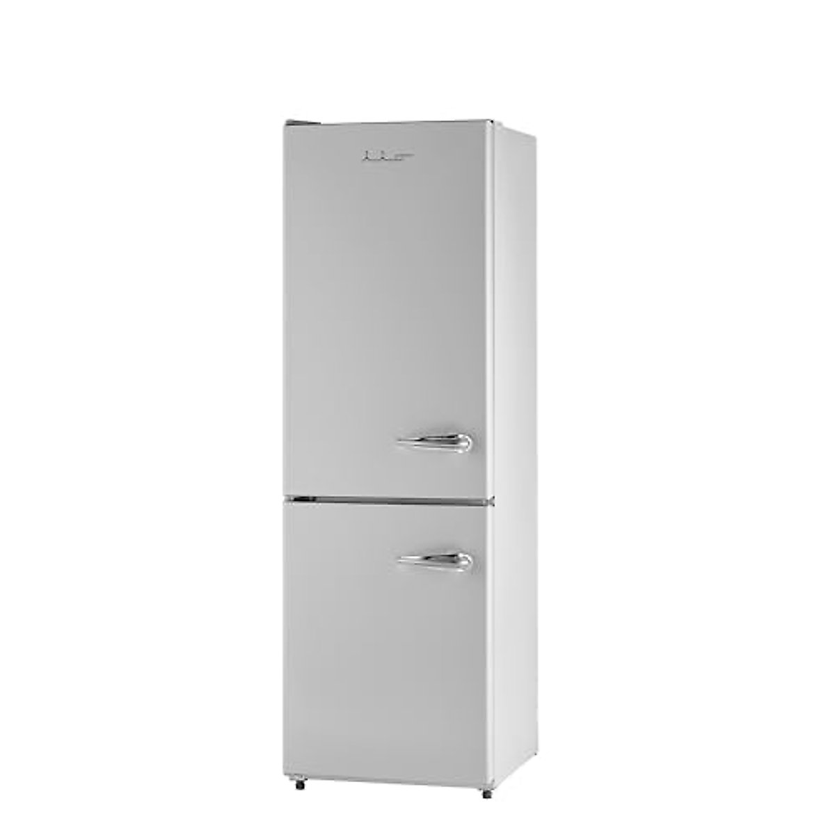 iio Retro Refrigerator With Bottom Freezer - Full Size 24 Inch Wide 11 Cu Ft - Frost Free, Fast Cool, 360° Multiflow Cooling, Space Saving, Environmentally Friendly (Left Hinge, White)