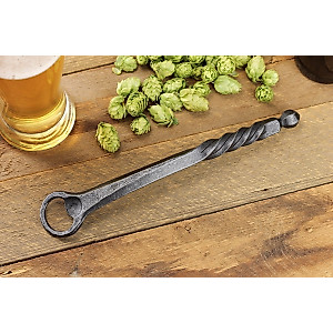 Bottle Opener - Black Dog Ironworks | Beer Opener, Hand Forged Iron Git for Men | Cool Gift for Him, Groomsmen, or Fathers Day | Legendary
