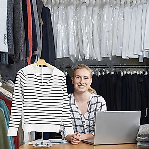 Soaoo Flexible Shoulder Stand Adjustable T Shirt Display Beige Coat Hanger Stand Portable Hanging Clothing Display Rack Garment Coat Holder for Retail Vendor, Height 16-27.9 Inch(1 Pcs)