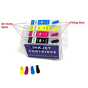 inkxpro 212XL 220XL 288XL 702XL No Chip Empty Replacement Refillable Cartridges Without Chip for WF2850 WF2650 WF2630 WF2830 WF2750 WF2760 WF3720 WF3730 XP-4105 XP-2100 XP434 XP430 XP440 Printers