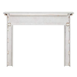 Pearl Mantels 510-48 Newport 48-Inch Fireplace Mantel Surround with Medium Density Fiberboard, White