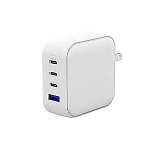 BoxWave Charger Compatible with Plantronics BackBeat Fit 2100 - PD miniCube (100W), 100W 3 PD Port Wall Charger International - Winter White