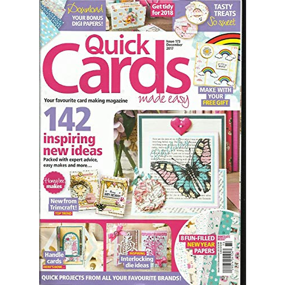 QUICK CARDS MADE EASY DECEMBER, 2017 FREE GIFTS OR CARD KIT ARE NOT INCLUDE.