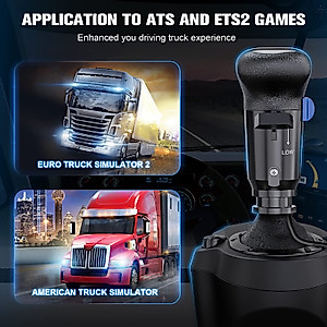 aikeec USB Gearshift Knob from a Man Truck ATS ETS for Logitech G29 G27 G25 G920 H Gearshift Shifter Knob for ATS ETS2 Games AI PC …
