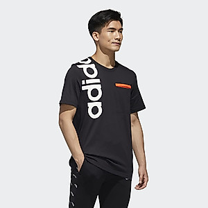 adidas mens New Authentic Tee Black X-Small