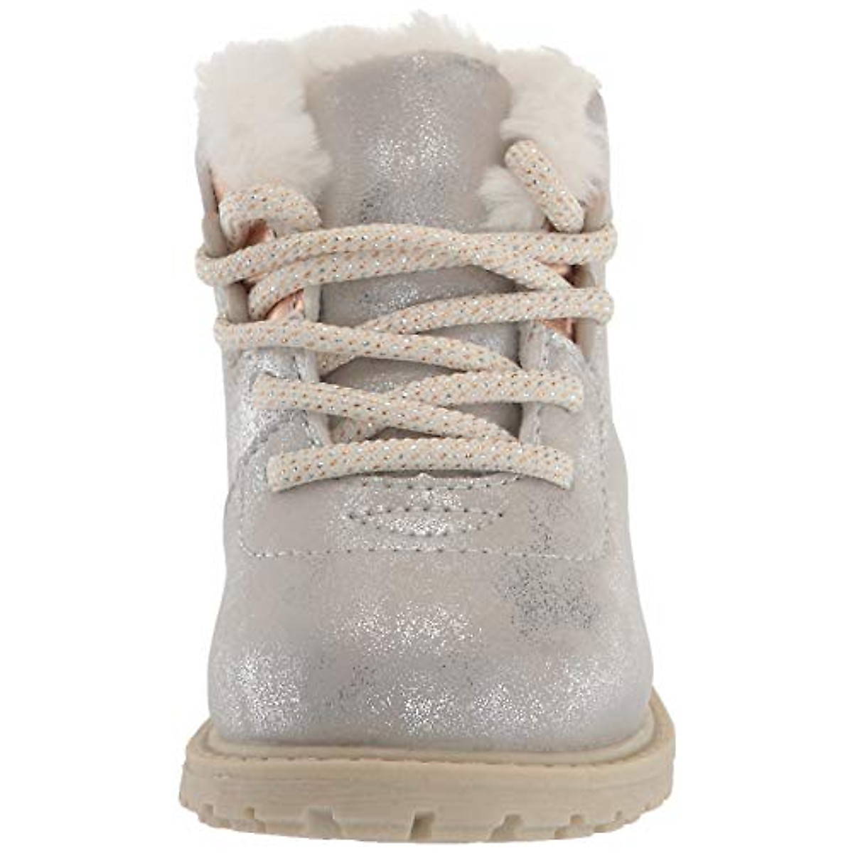 OshKosh B'Gosh girls Fashion Boot, Ivory, 4 Toddler US