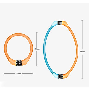 2Pcs Mountain Bike Lock Digital Codes Portable Motorcycle Password Lock Fixed Bicycle Ring Lock