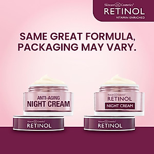 Retinol Night Cream – The Original Anti-Aging Retinol For Younger Looking Skin – Luxurious Restorative Moisturizer Works While You Sleep to Reduce Fine Lines And Other Signs of Aging