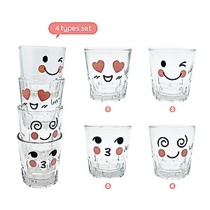 ADDY & PLUSY Korean Lovely Soju Shot Glasses 4pcs