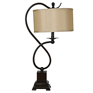 Crestview Collection AER160BRZG3 Steel Table/Floor LAMP Element Lighting