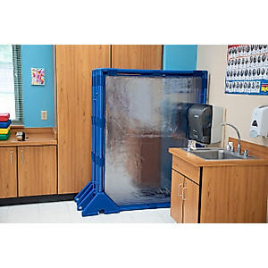 Children's Factory Big Screen Clear PlayPanel Super Set - 8, Kids Room Dividers, Classroom Privacy Screens, Clear
