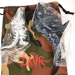 ZAVR Set of 2 Mecha Godzilla Earth MechaGodzilla Kiryu Toys, Kaiju Universe Action Figures King of The Monsters, Carry Bag (Green)