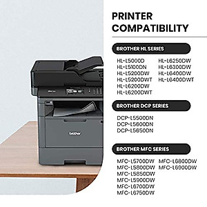 YoYoInk 2 Black Compatible Replacement for Brother TN850 High Yield Toner Cartridge TN 850 TN820 TN 820 for Brother Printer HL-L5200DW HLL6200DW HLL5100DN MFC L5900DW L5800DW L5850DW L5700DW L6700DW