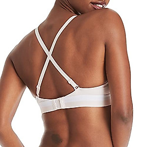 Hanes Women's Push-up T-Shirt Wireless Bra, ComfortFlex Fit, Eco Soft, Sizes S-2X+, Light Buff, Small