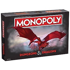 Monopoly Dungeons & Dragons | Collectible Monopoly Featuring Familiar Locations and Iconic Monsters from The D&D Universe, 2-6 Players
