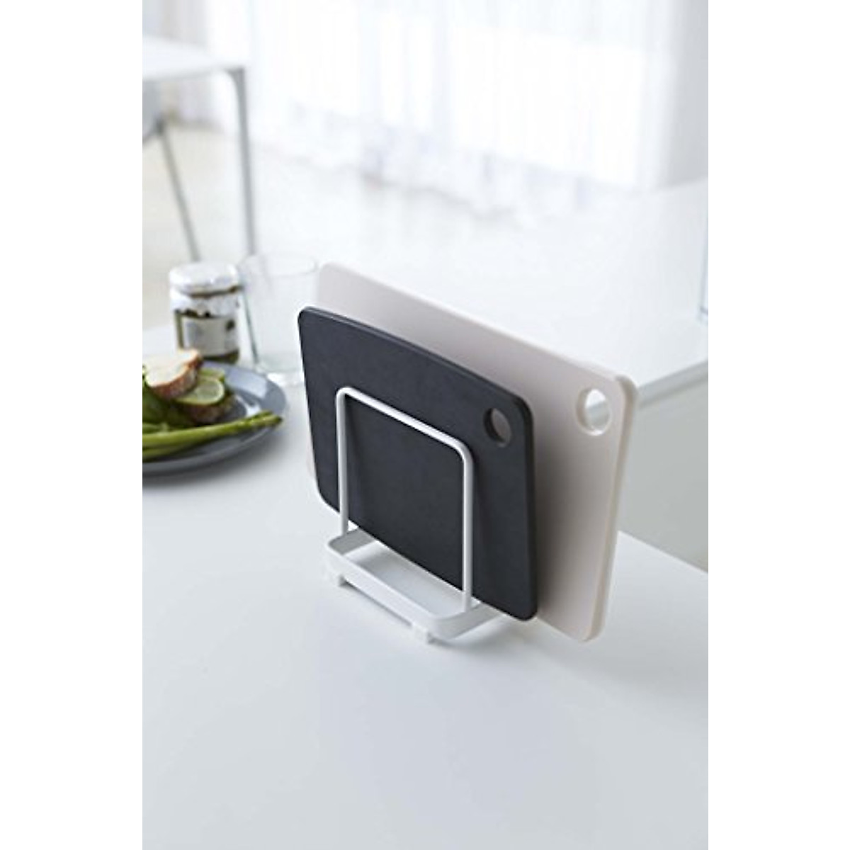 Yamazaki Home Plate Cutting Board Stand – Kitchen Storage Rack Holder Organizer