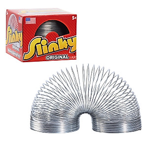 The Original Slinky Walking Spring Toy, 2.75-inch Diameter Metal Slinky, Fidget Toys, Kids Toys for Ages 5 Up by Just Play