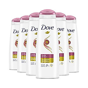 Dove Nutritive Solutions Sulfate-Free Color Care Shampoo for Color Treated Hair Color Protect Lasting Color Vibrancy 12 oz, Pack of 6