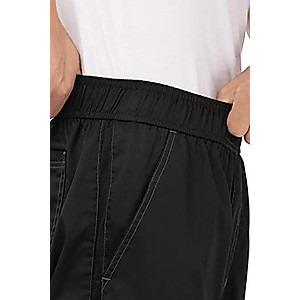 Chef Works Men's Cool Vent Baggy Chef Pants, Black, Medium