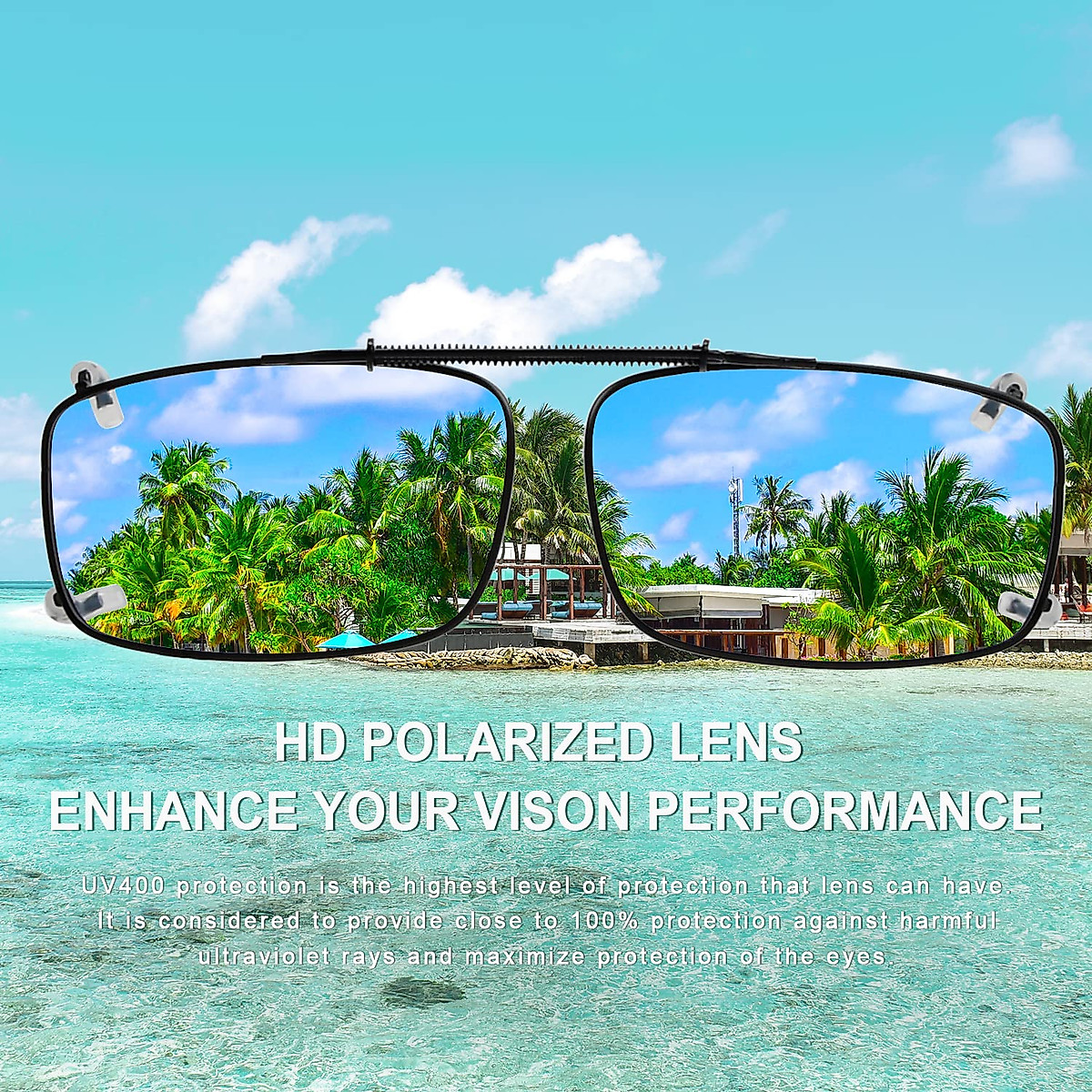 Clip on Sunglasses Polarized Lens