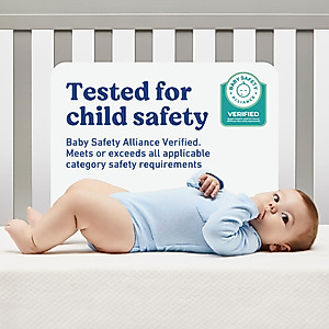 Graco Premium Foam Crib & Toddler Mattress – GREENGUARD Gold and CertiPUR-US Certified, 100% Machine Washable, Breathable, and Water-Resistant Cover, Meets All Applicable Category Safety Standards