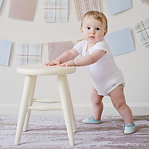 PlyingP Toddler Anti Slip Socks 5 Pairs Baby Socks Infants Baby Girl Mary Jane No-Show Crew Boat Ankle Socks Multicolor for 12-28 months baby girl