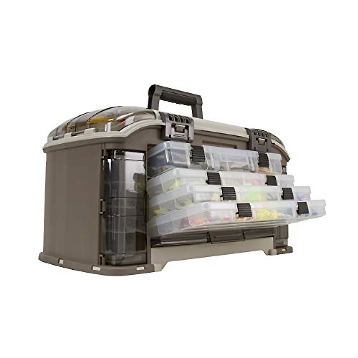 Plano Angled 787 Guide Series Stowaway Tackle System- Includes 7 Stowaways, Fishing Tackle Storage, Premium Tackle Storage, One Size, Model Number: 787010