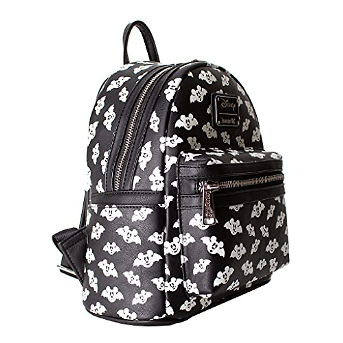 LOUNGEFLY X LASR Exclusive Disney Totally Batty Mickey Bat AOP Mini Backpack