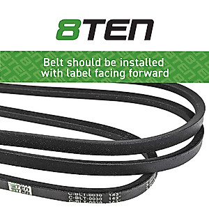 8TEN Deck V-Belt for MTD Cub Cadet White Outdoor 54 inch RZT54 ZT54 ZTL8000 754-04138 954-04138A