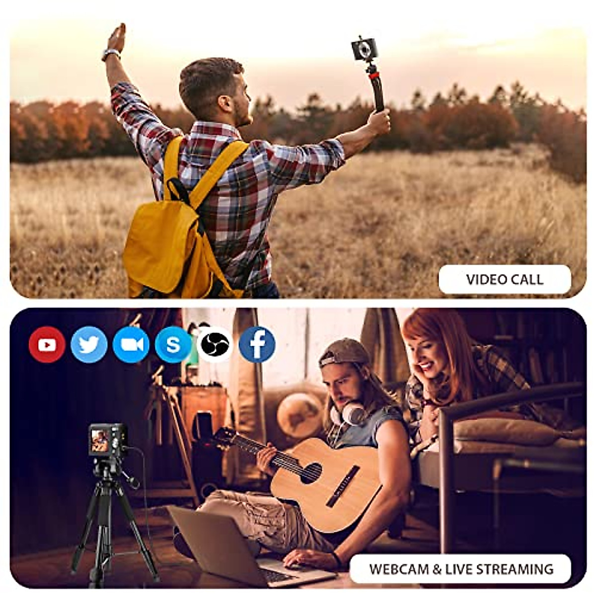 IEBRT Digital Camera,1080P Mini Kid Camera Vlogging Camera Video Camera LCD Screen 16X Digital Zoom 36MP Rechargeable Point and Shoot Camera for Compact Portable Kids Teens Gifts