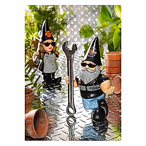 Harley-Davidson Mechanic Male Polystone Garden Gnome, 8.5 x 5 in. 544902D