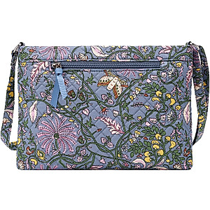 Brentano Cotton quilted Multi-zipper crossbody purse (BOHO WILDERNESS)