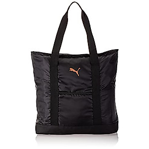 PUMA womens Evercat Cambridge Gym Tote Bags, Black/Gold, One Size US