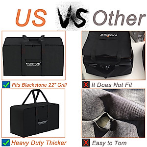 Griddle Carry Bag and Cover Fits for Blackstone 22 Inch 17 Inch Table Top Griddle with Grill Cover and Stand, Fits Blackstone 22" 17" Grill Griddle with The Lid and Stand