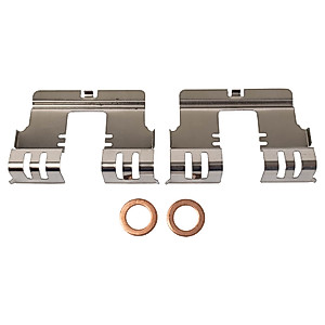 TRQ Rear Brake Pad & Rotor Kit Brake Caliper Brake Pads Brake Rotor Semi-Metallic Vented Compatible with 2005-2018 Chrysler 300 2009-2016 Dodge Challenger 2006-2016 Charger 2005-2008 Magnum