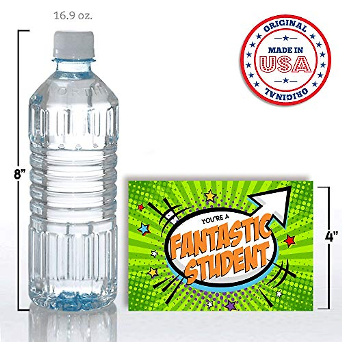 Super Student Superhero Themed Blank Postcards For Students From Teachers, Total of 30 4"x6" Fill In Notecards (5 of each design) by AmandaCreation